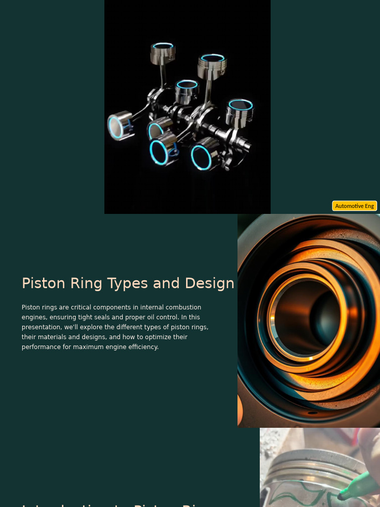 Piston Ring and Type Design | PDF | Piston | Mechanical Engineering
