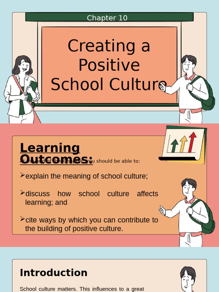 Chapter 10 Creating A Positive Culture | PDF | Teachers | Learning