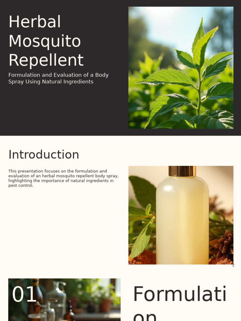 Herbal Mosquito Repellent Formulation | PDF