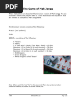 American Mah Jongg Cheat Sheet | PDF