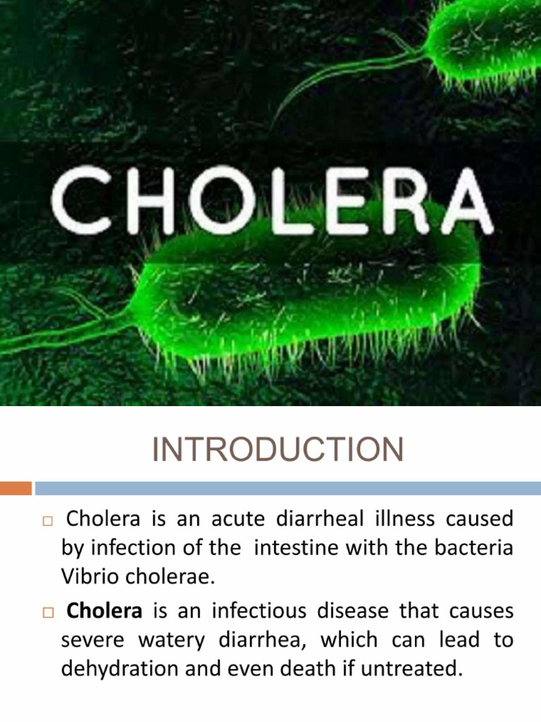 Cholera | PDF