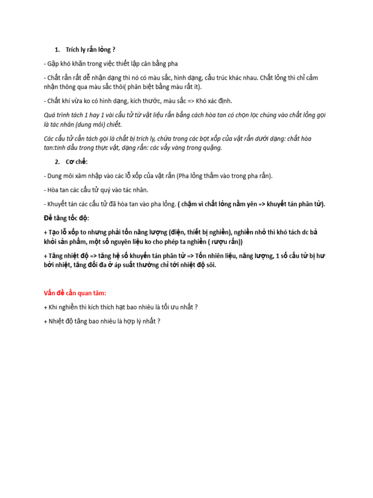 trích ly rắn lỏng | PDF