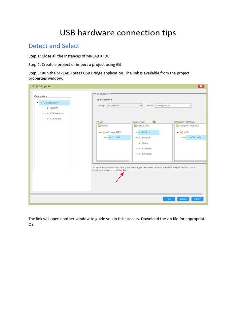 USB Connection Tips for MPLAB X IDE | PDF