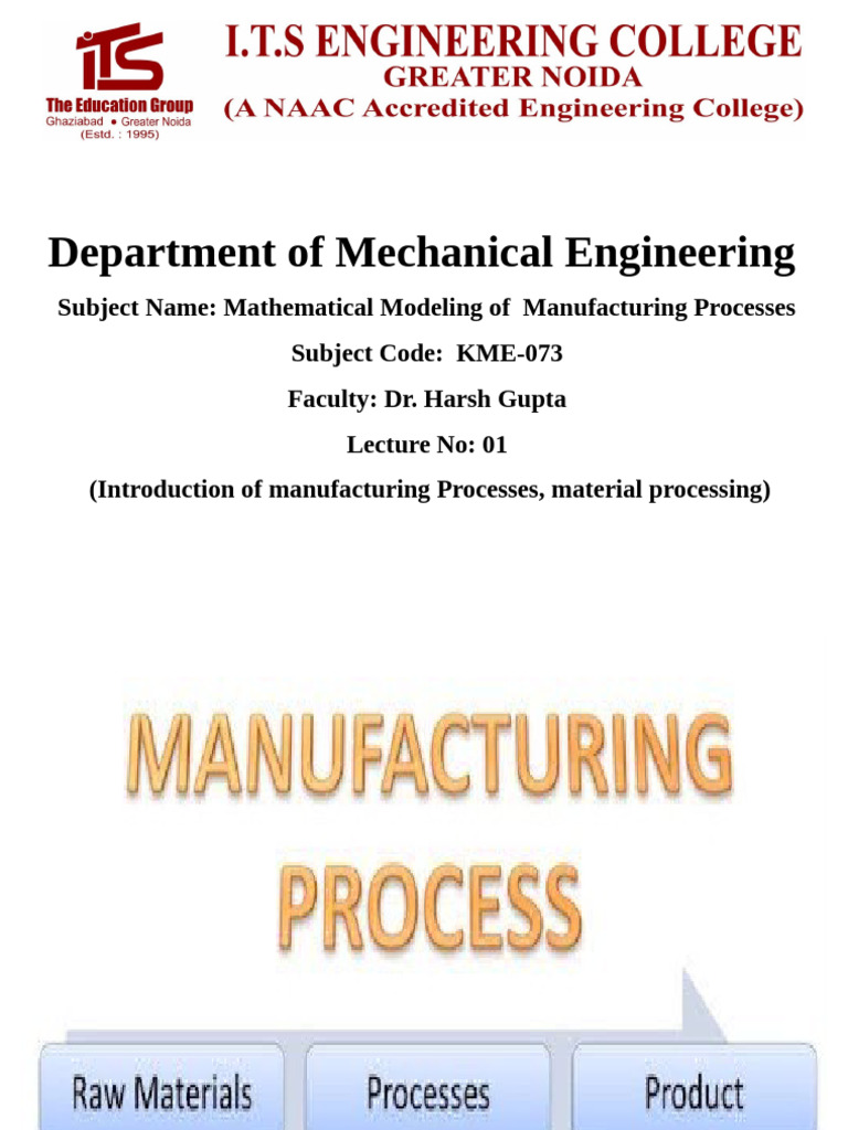 Manufacturing Process Mechanical Engineering | PDF | Marketing ...