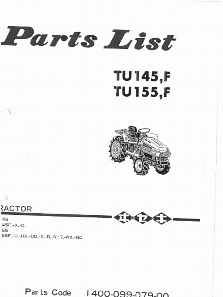 Iseki TU145-155 - Instrukcja | PDF