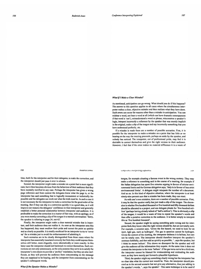 Simultaneous Interpreting | PDF