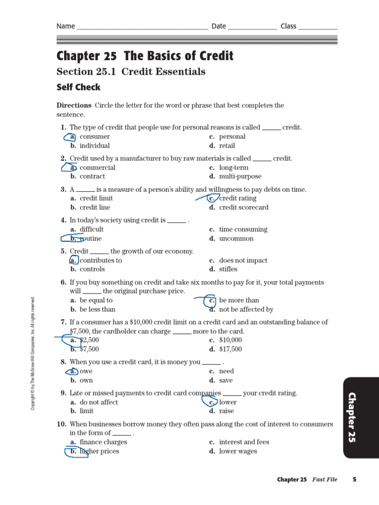 Intro to Business: Ch 25-1 Self Check | PDF | Credit Card | Business