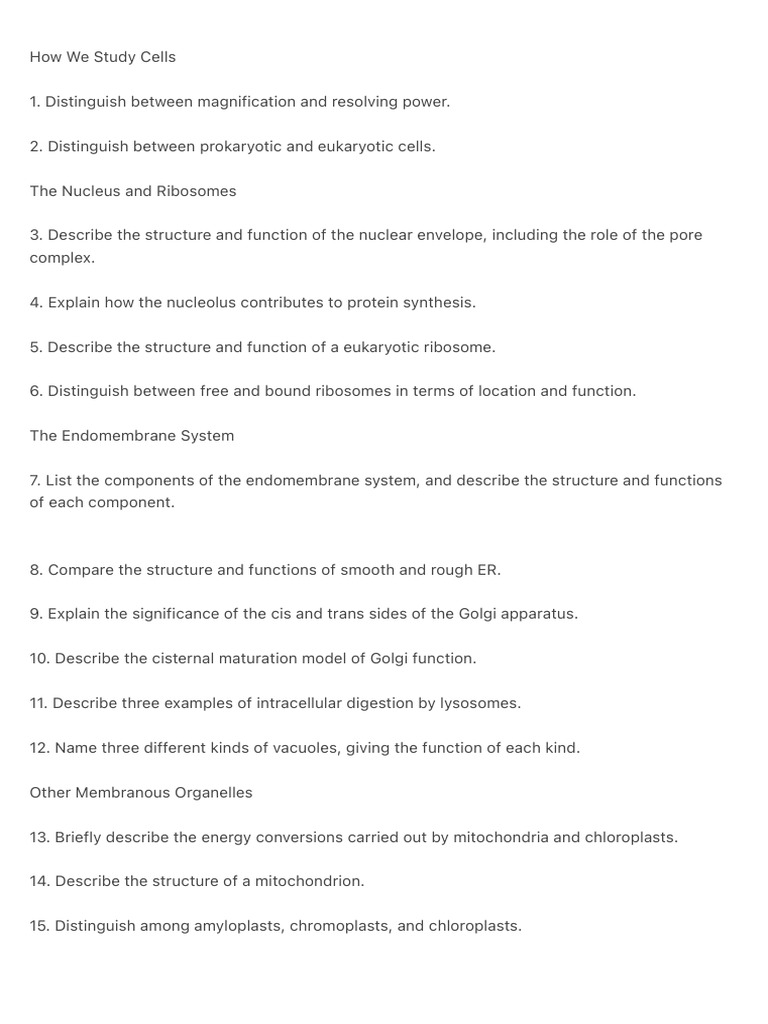 How We Study Cells - Biology | PDF | Cell (Biology) | Organelle