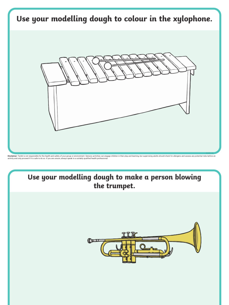 T T 20460 Musical Instrument Playdough Mats - Ver - 4 | PDF ...