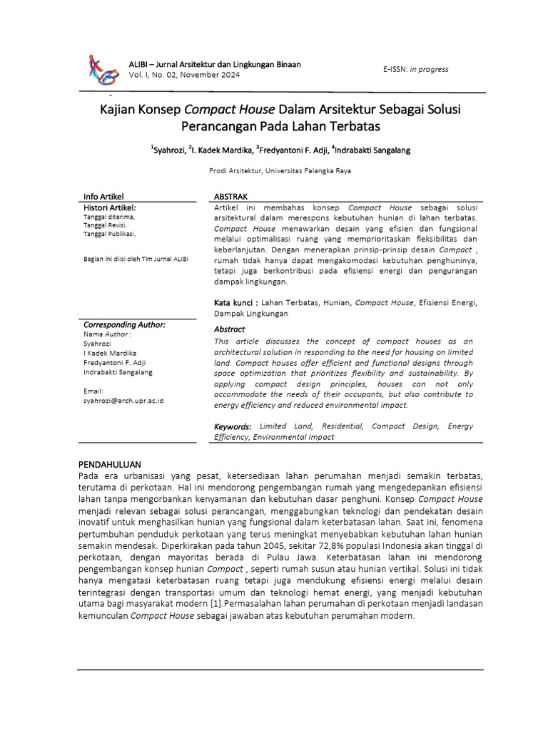 _8.+14-19+Kajian+Konsep+Rumah+Kompak+Dalam+Arsitektur+Sebagai+Solusi+Perancangan+Pada+Lahan ...