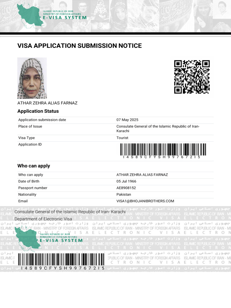 Athar Zehra Alias Farnaz Form | PDF