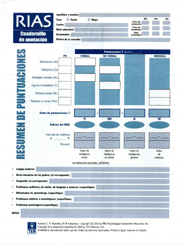 RIAS PROTOCOLO | PDF