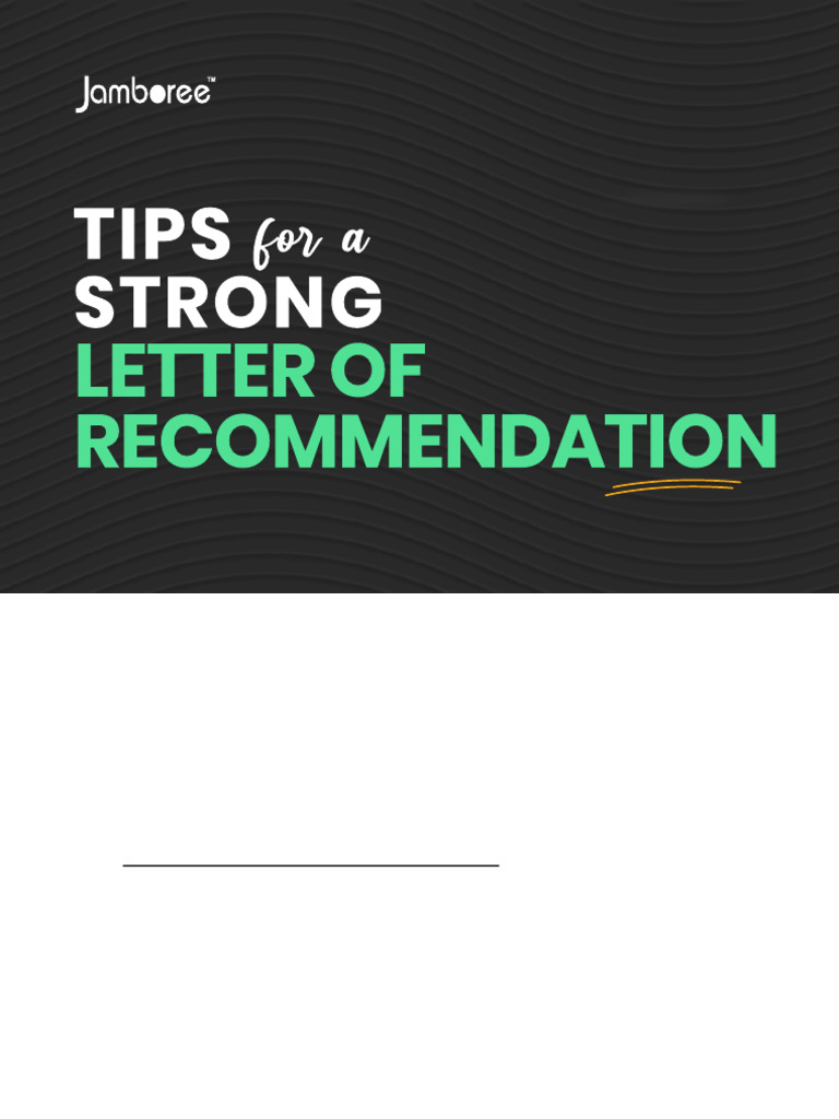 Tips+for+a+Strong+Letter+of+Recommendation | PDF | Thesis | Cognition