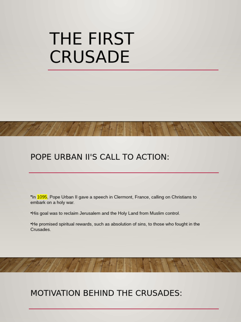 The First Crusade y7 | PDF