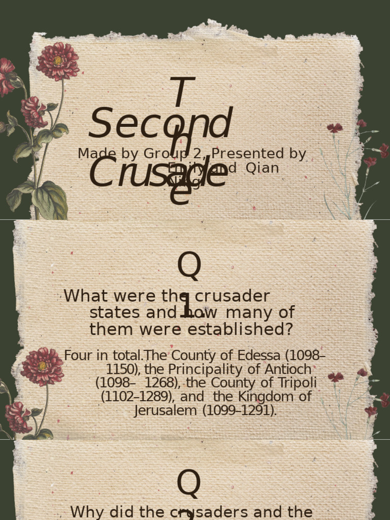 Overview of the Second Crusade | PDF