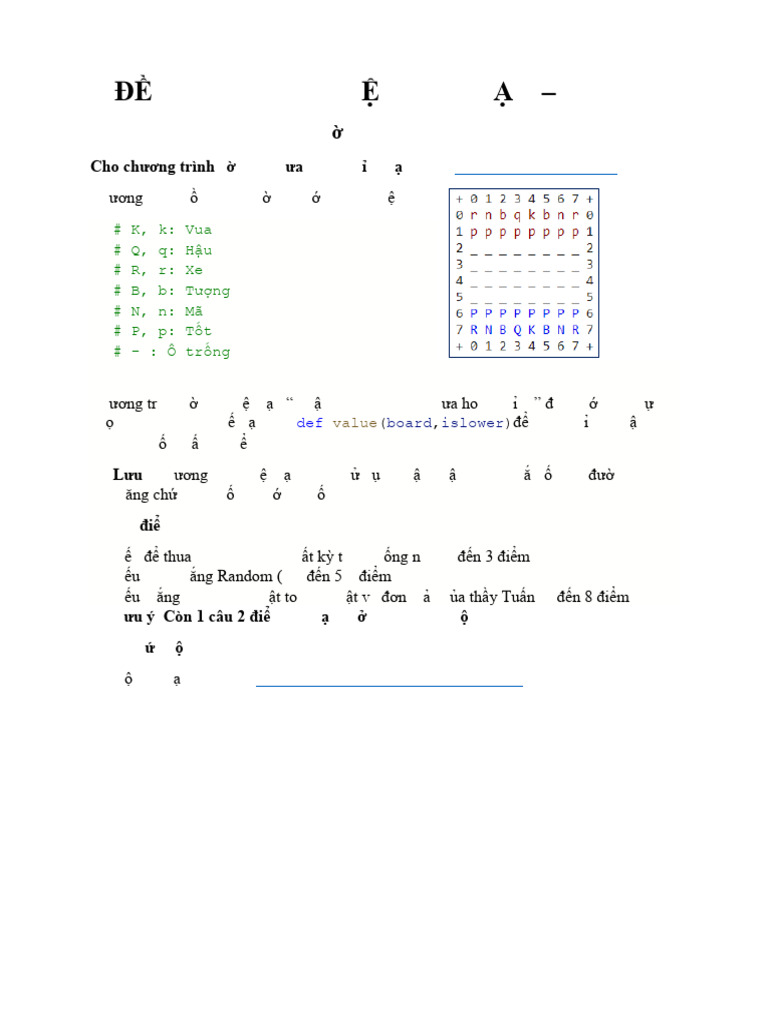 Đề thi giữa kỳ môn TTNT | PDF