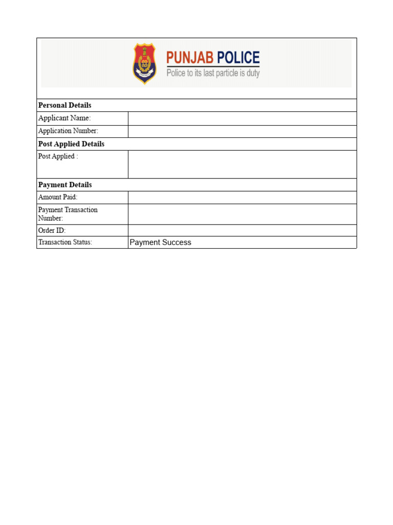 Personal Details: Applicant Name | PDF