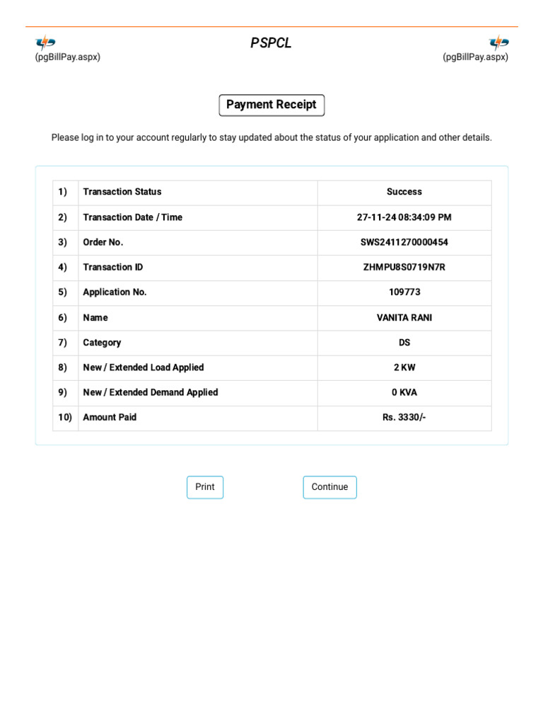 PSPCL - Portal For Electricity Bill Payments - New Electricity Connections - Load Extentions | PDF