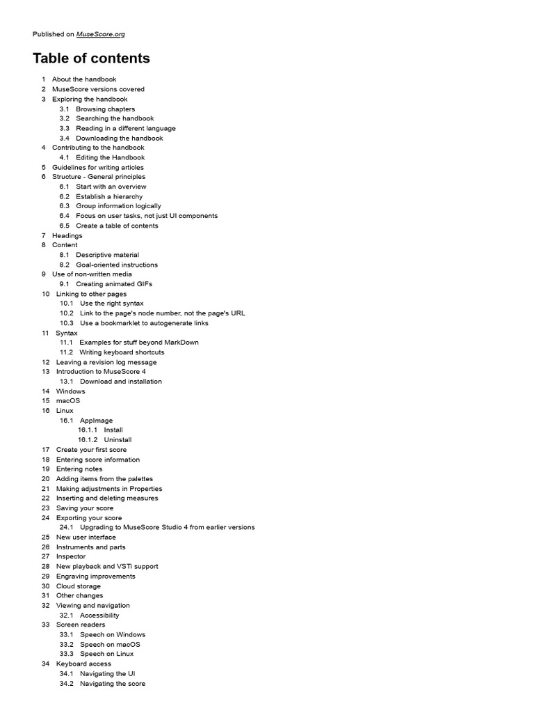 MuseScore 4 Handbook | PDF | Musical Compositions | Musicology