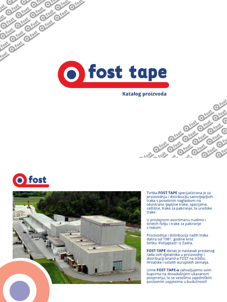 Fost Tape Katalog Proizvoda 2023 | PDF
