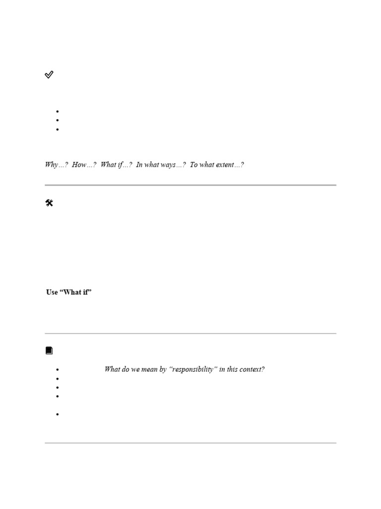 Crafting Open-Ended Questions | PDF