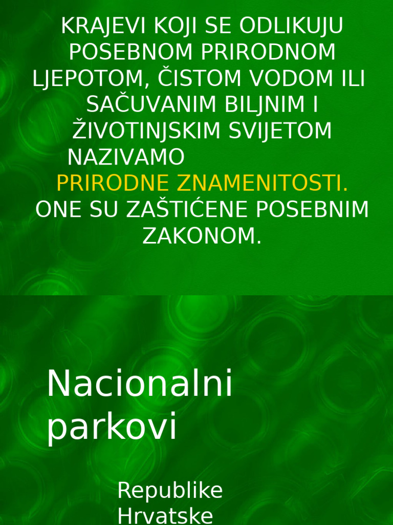 Nacionalni Parkovi Pregled 4 R Buba | PDF
