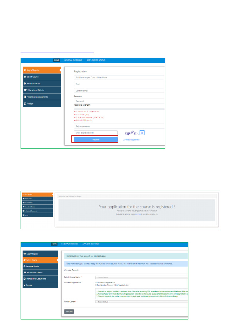 How To Enroll in ISRO - START | PDF