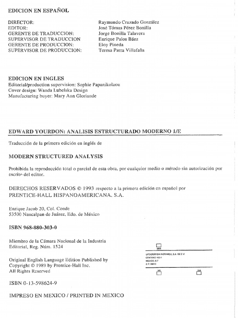 Análisis Estructurado Moderno - E. Yourdon - 5 | PDF