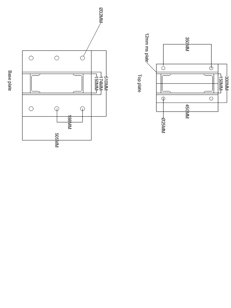 Civil Structure Fabaron Base Plate | PDF
