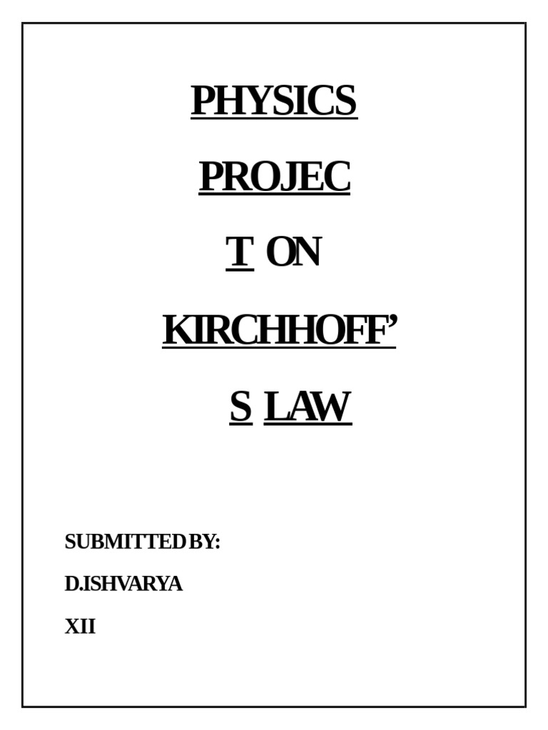 Kirchhoff Law | PDF | Resistor | Electrical Network