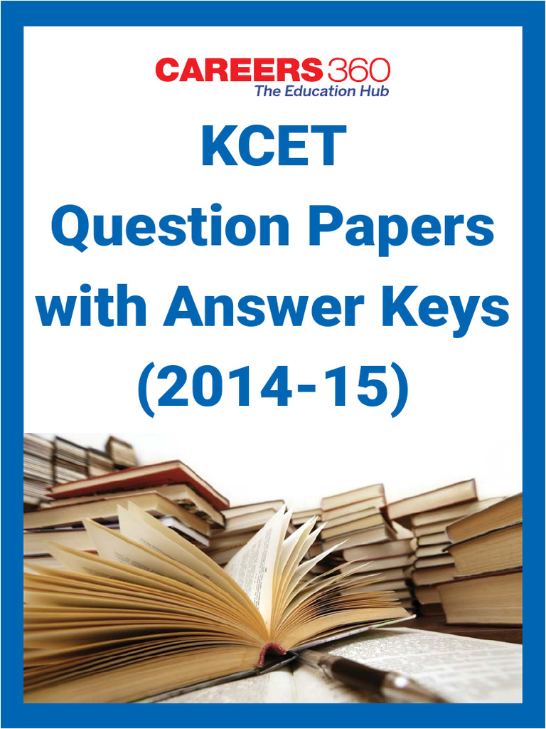 KCET Question Papers With Answer Keys (2014-15) - 1742759673924 | PDF
