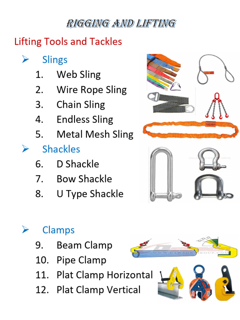 Lifting Tools and Safety Techniques | PDF | Crane (Machine) | Safety