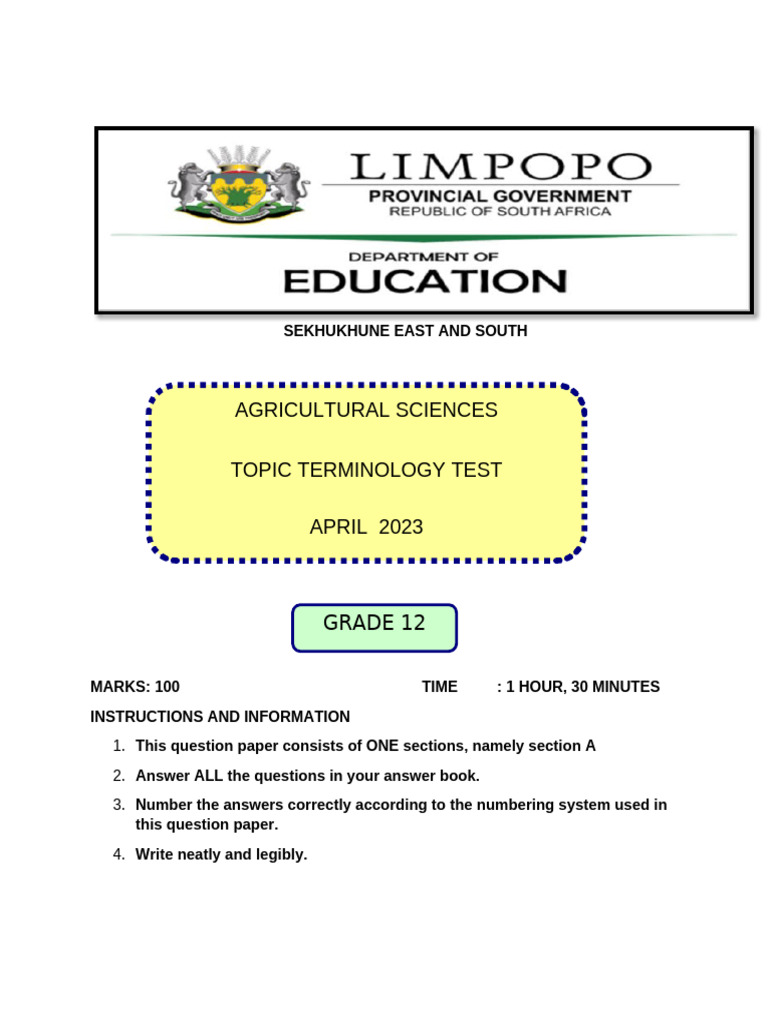 Topic Test Terminology Animal Reproduction | PDF | Reproductive System ...