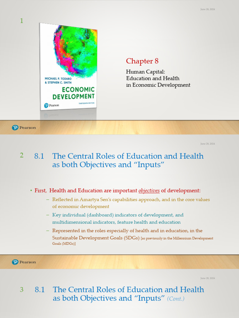 08. Human Capital Education & Health in Economic Development | PDF ...