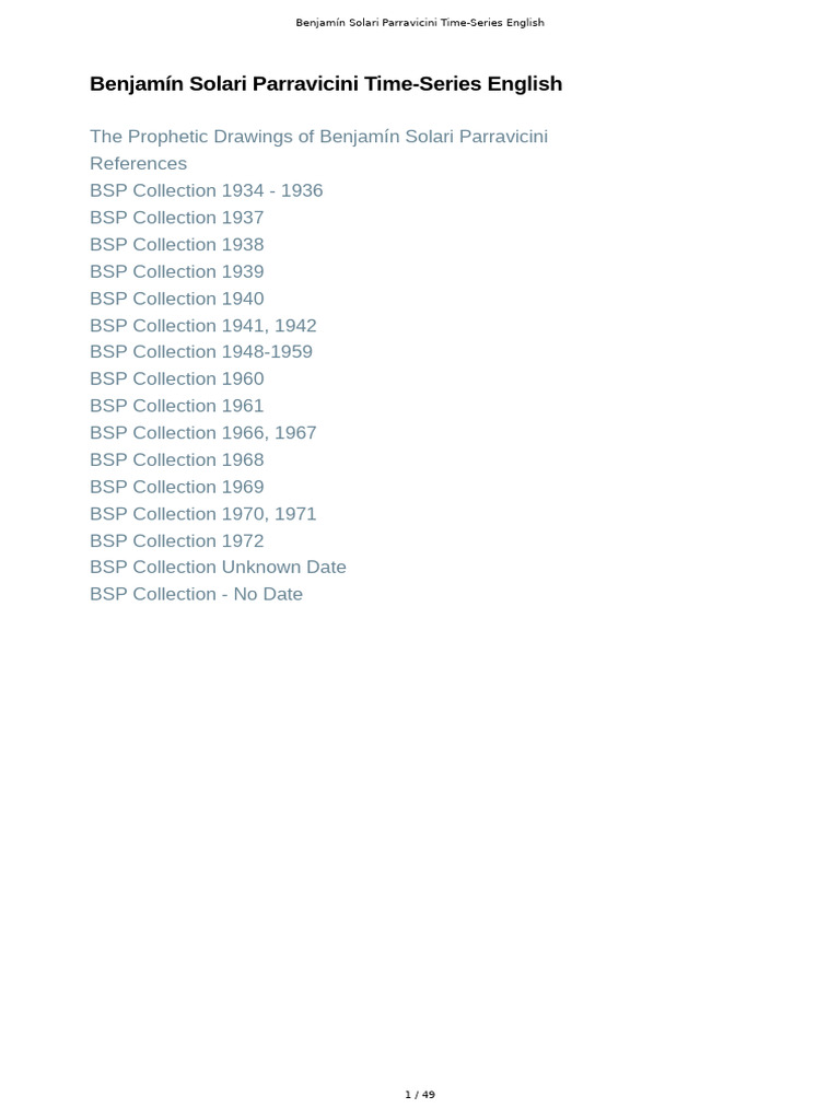 Benjamín Solari Parravicini Time-Series | PDF | Jesus