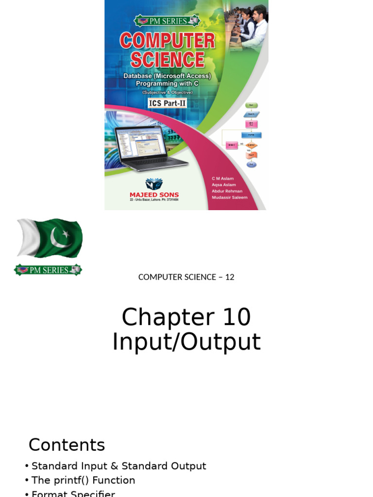 Ch 10 Ics Ii Input Output Pdf String Computer Science Parameter Computer Programming