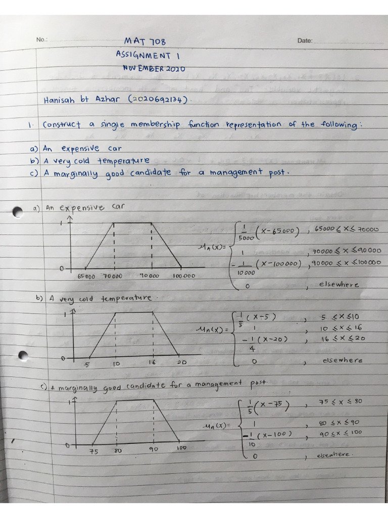 Assignment 1 Fuzzy | PDF