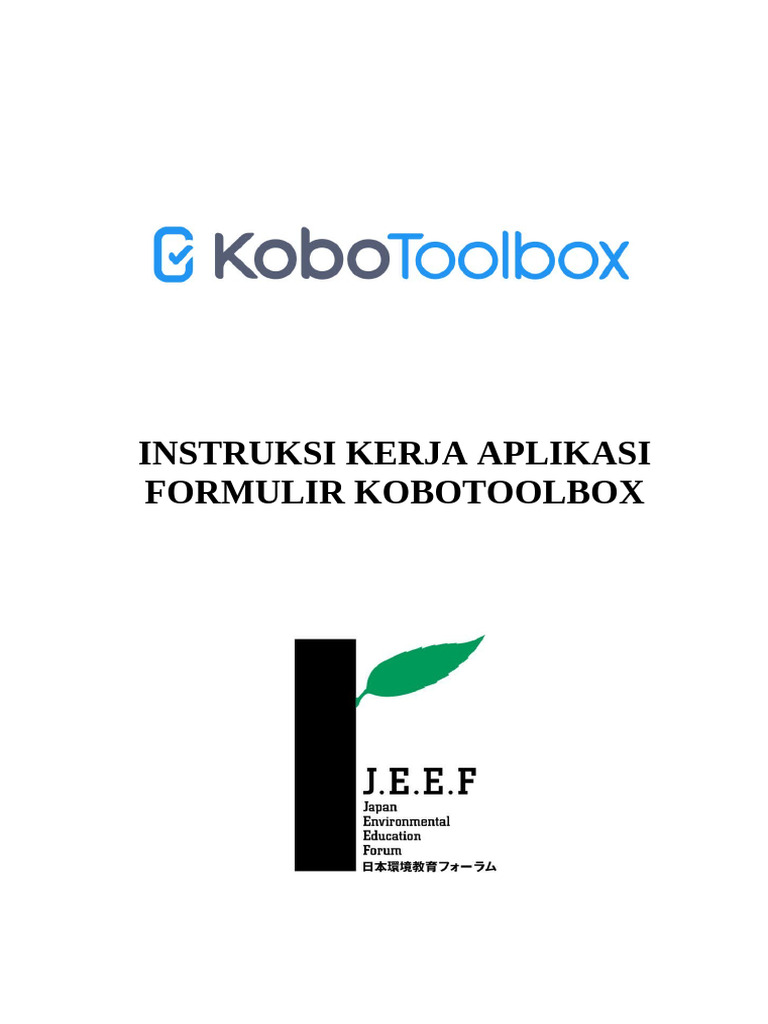 Panduan Penggunaan Kobo Toolbox | PDF