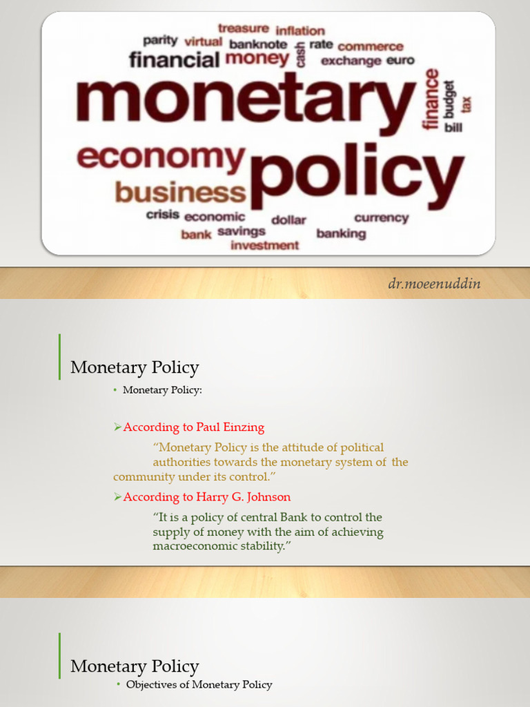 Monetary Policy and Its Role in National Income Determination | PDF ...