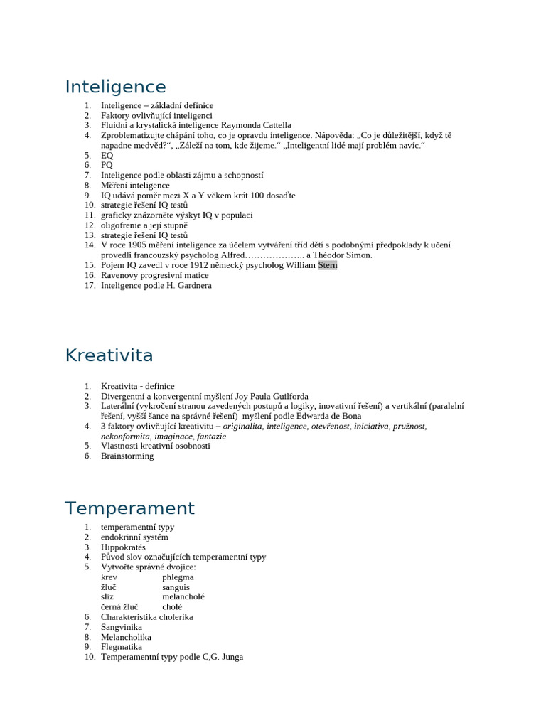 06 - Inteligence A Další | PDF