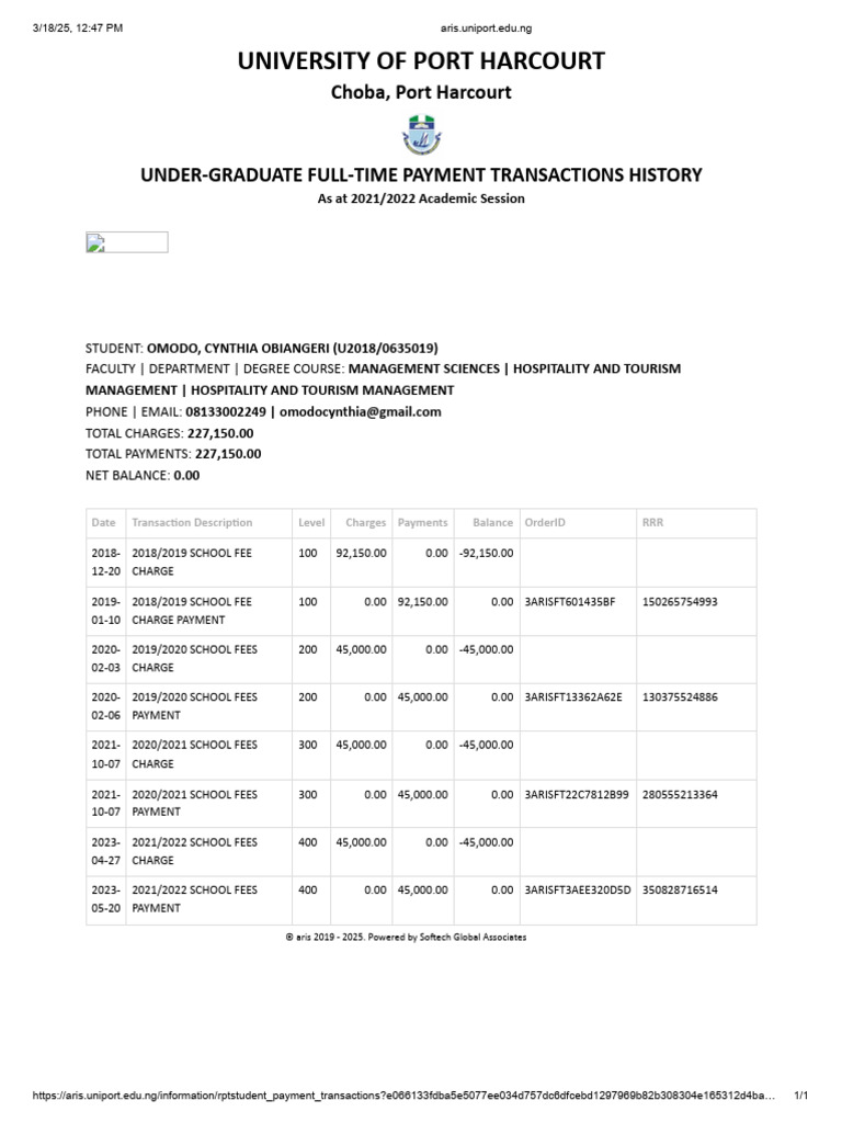 Aris Uniport Edu NG | PDF