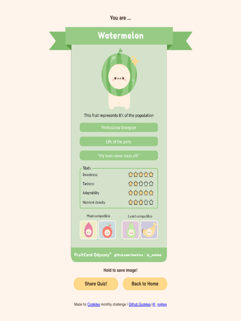 FruitCard Odyssey | PDF