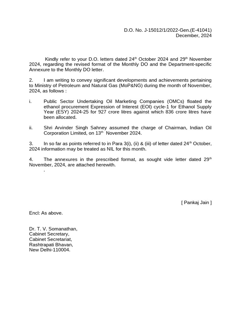 Draft Monthly DO | PDF