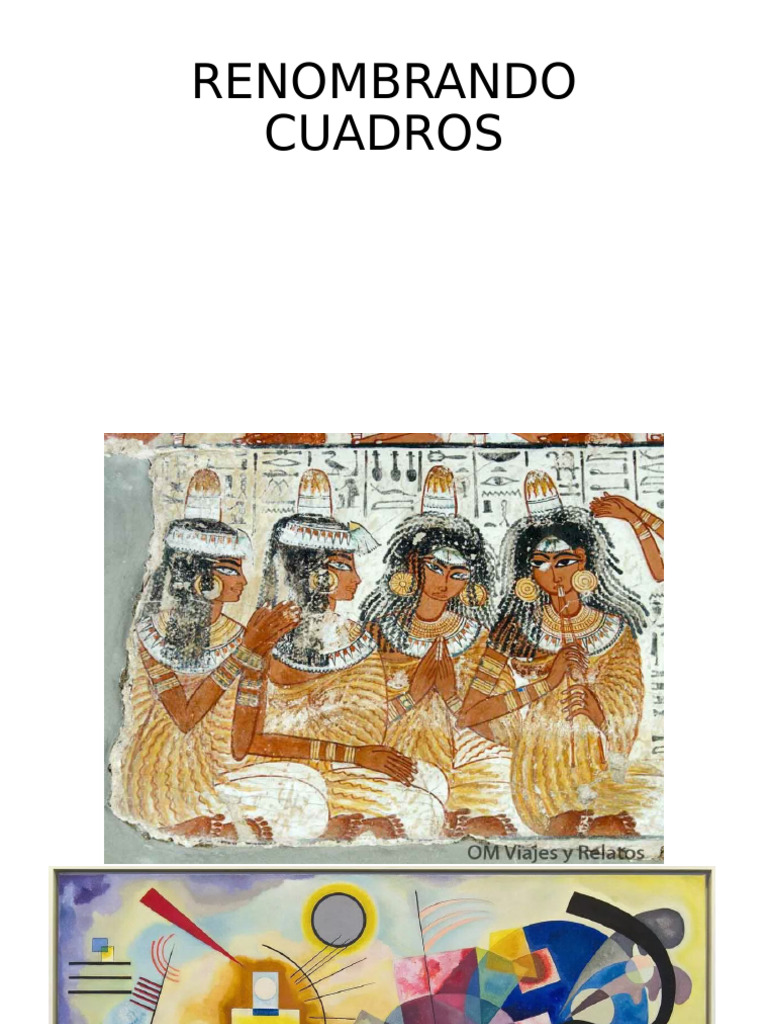 Renombrando Cuadros | PDF