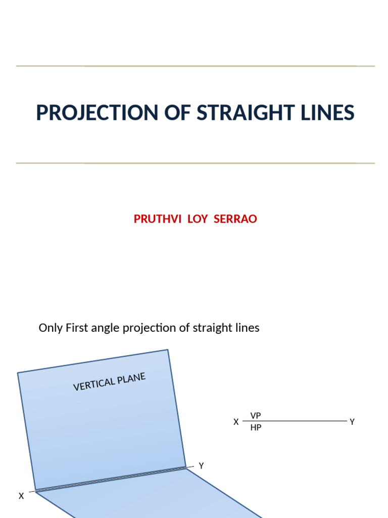 4. Projection of Straight Lines | PDF