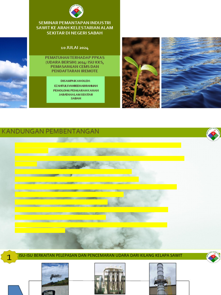 Ear Presentation - Isu KKS, Pemasangan Cems Dan Ir - 240710 - 073612 | PDF