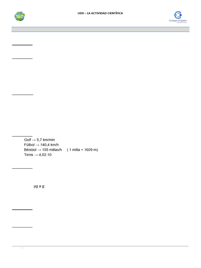 FQ4 - UD0 - Ficha 1 | PDF