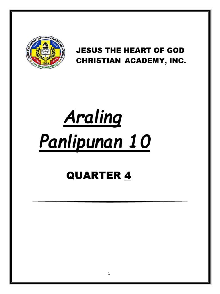 q4 Ap10 Module | PDF