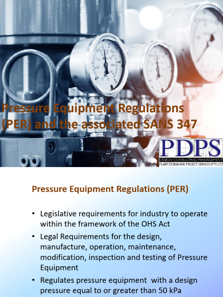 PER & SANS 347 Training Slides by Velly | PDF | Pressure | Safety