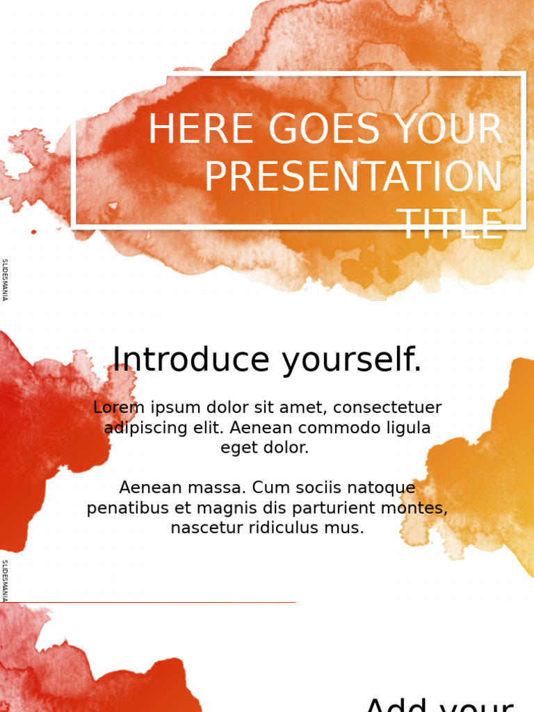 Watercolor SlidesMania | PDF